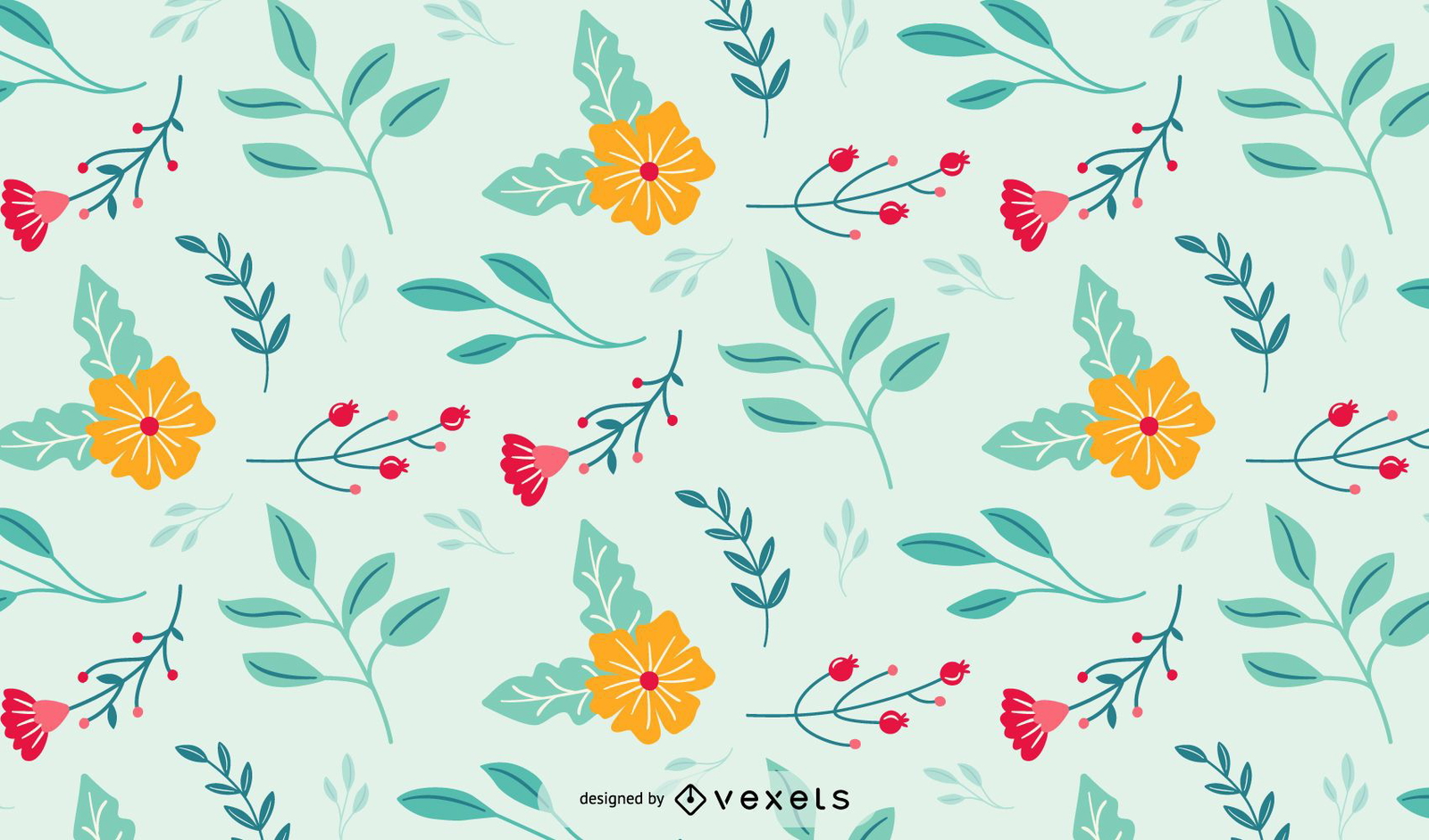 Seamless Vector Floral Pattern Vector Download