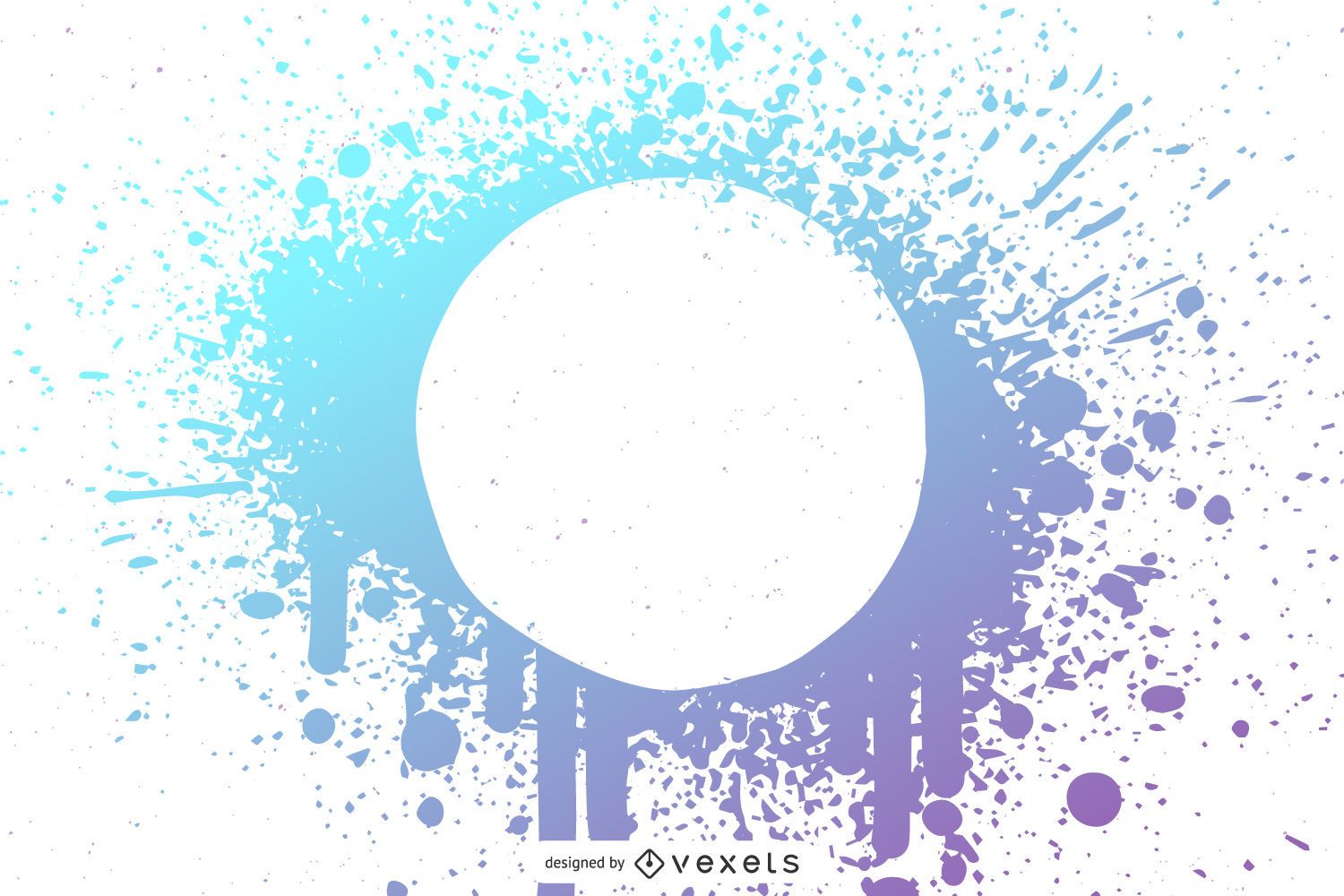 Frame With Dripping Paint Backdrop Vector Download