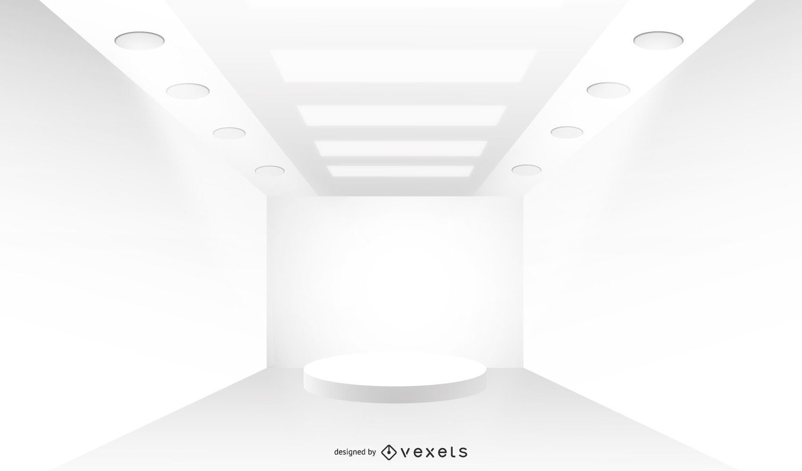 Gallery Hall Background Vector Download