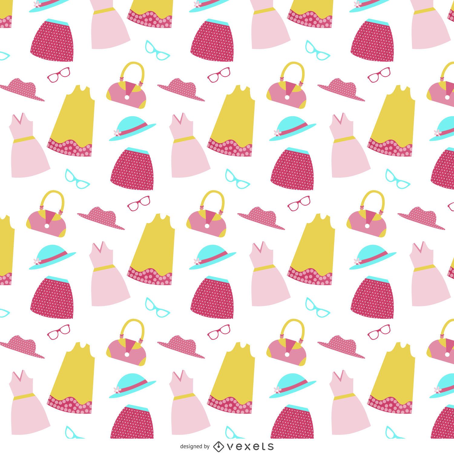 Clothing Elements Pattern Vector Download