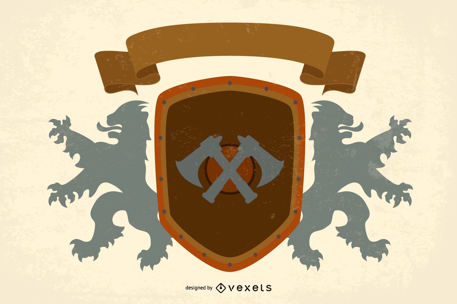 Lion Shield Vector 1 Vector Download