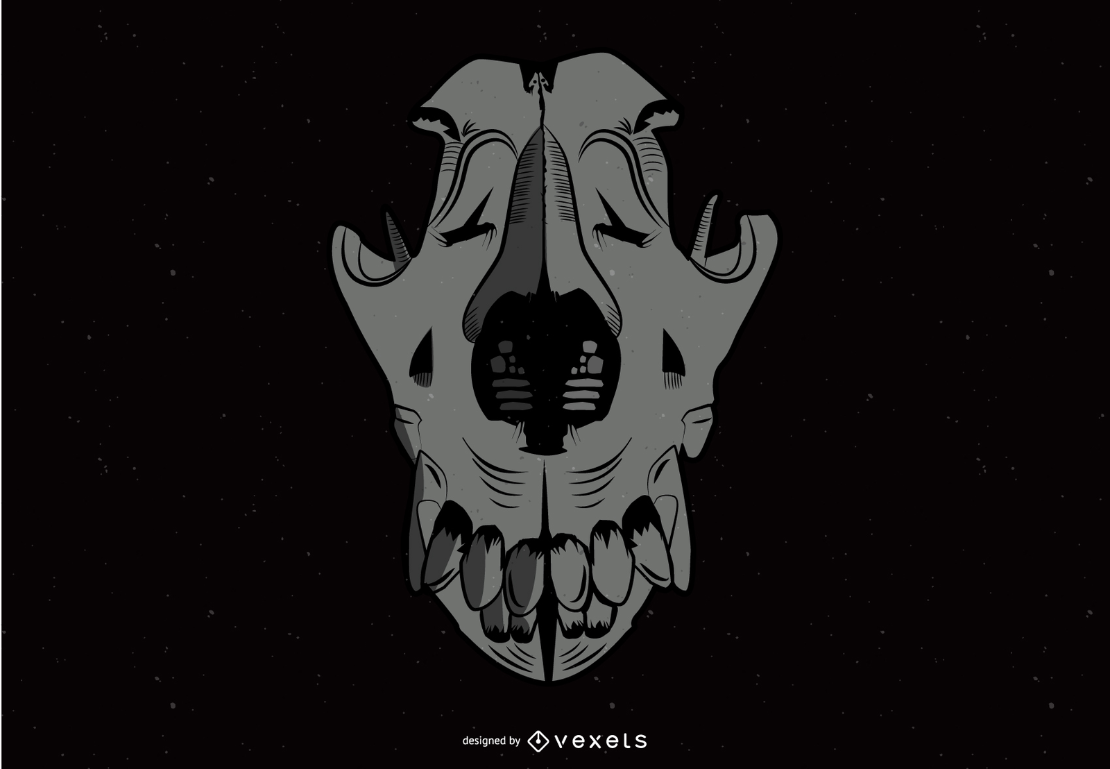 Dog Skull Vector Download