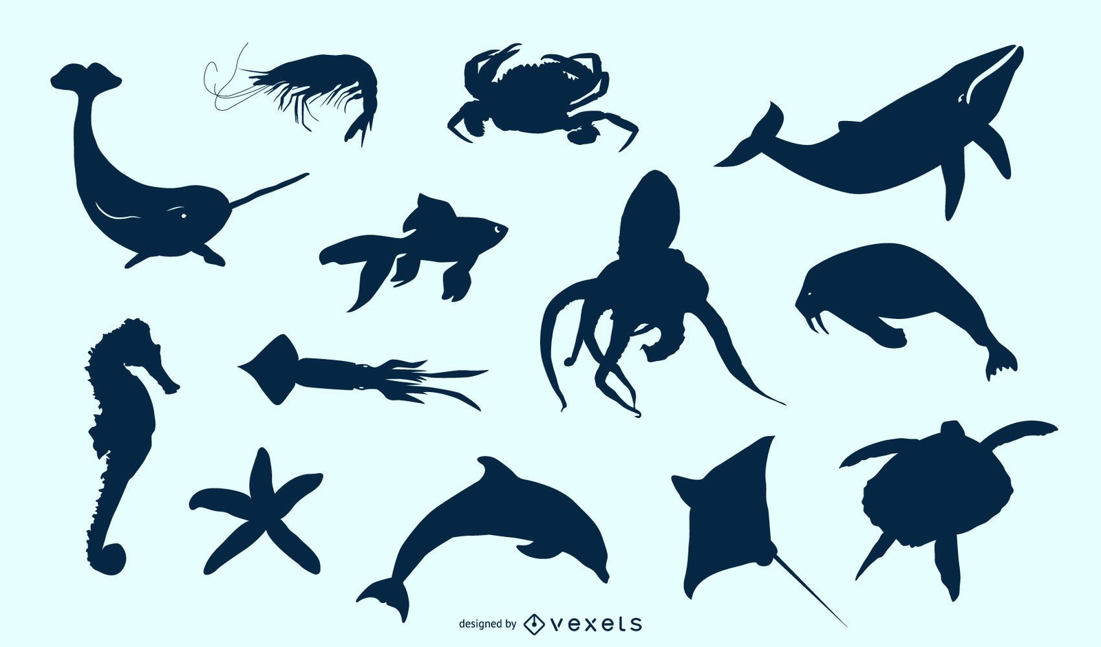 Sea Life 2 Vector Download