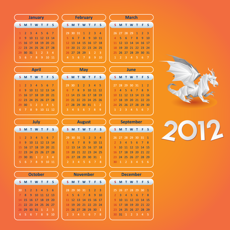 Fechas Del Calendario 2012 Para Recordar