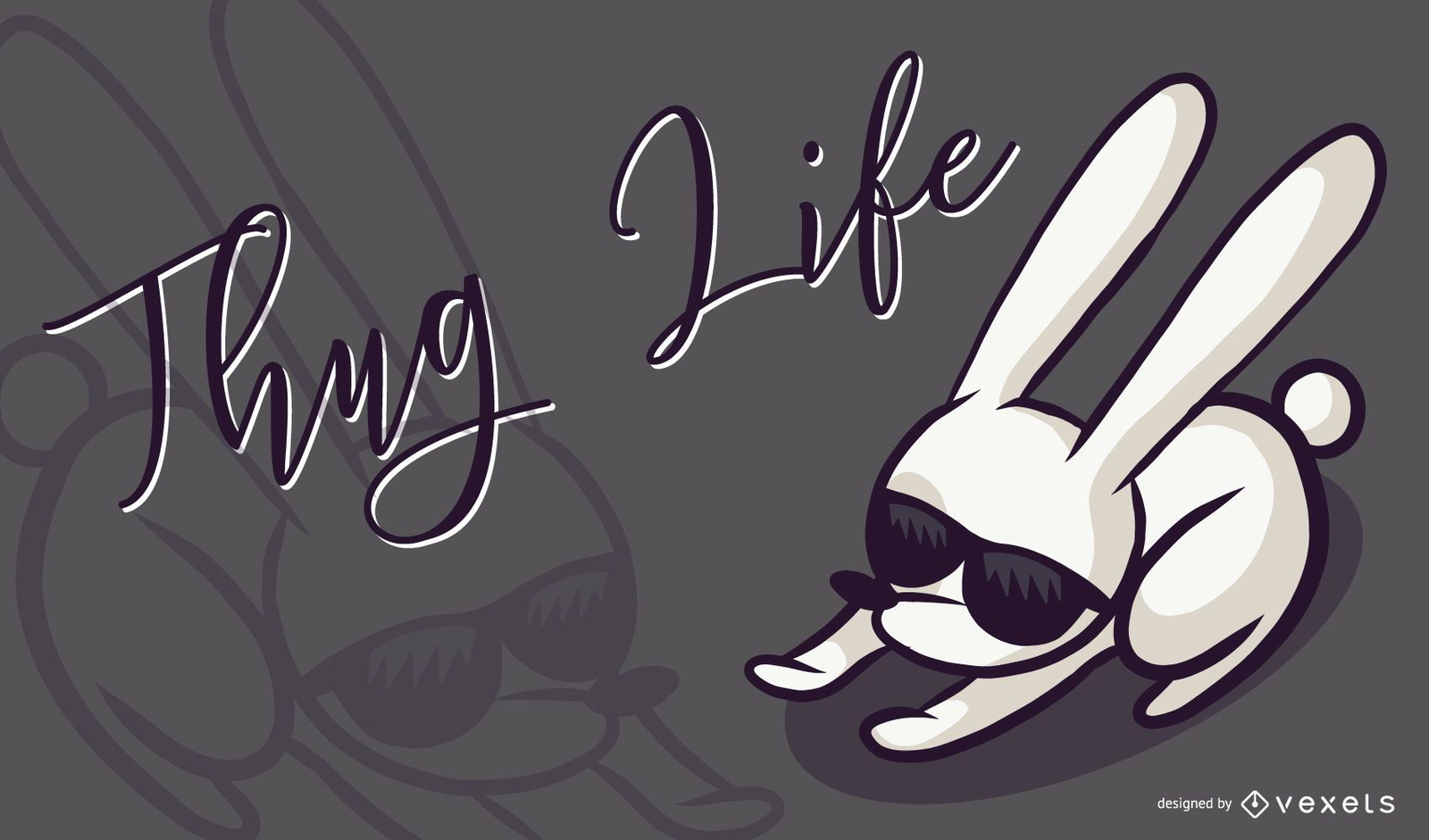 Free Vector Cool Rabbit Character Vector Download