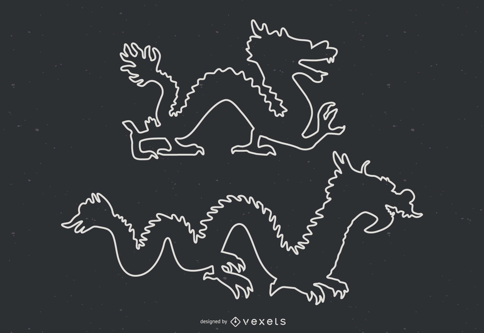 Chinese Dragons Vectors Vector Download