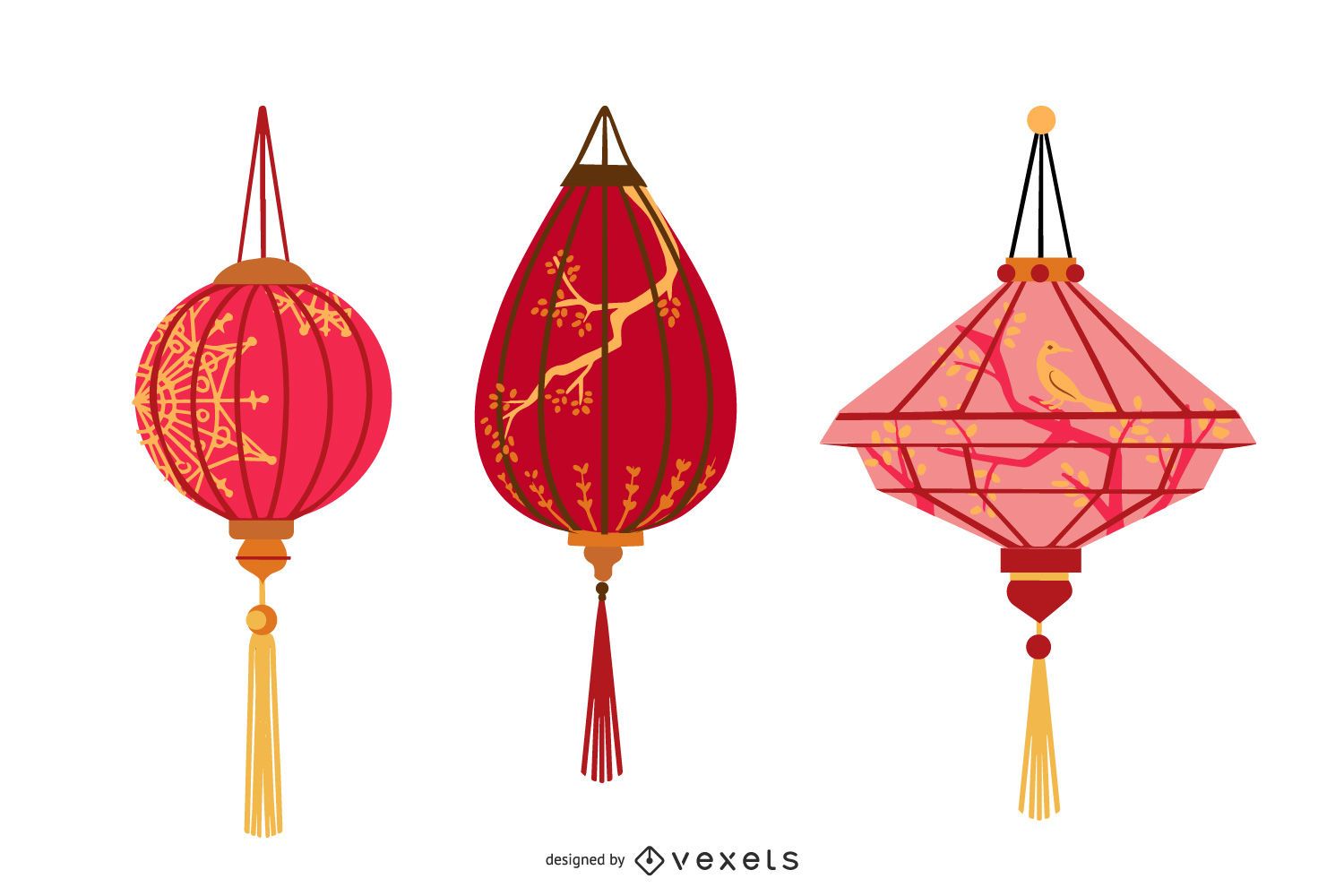 Red Lantern Vector Download