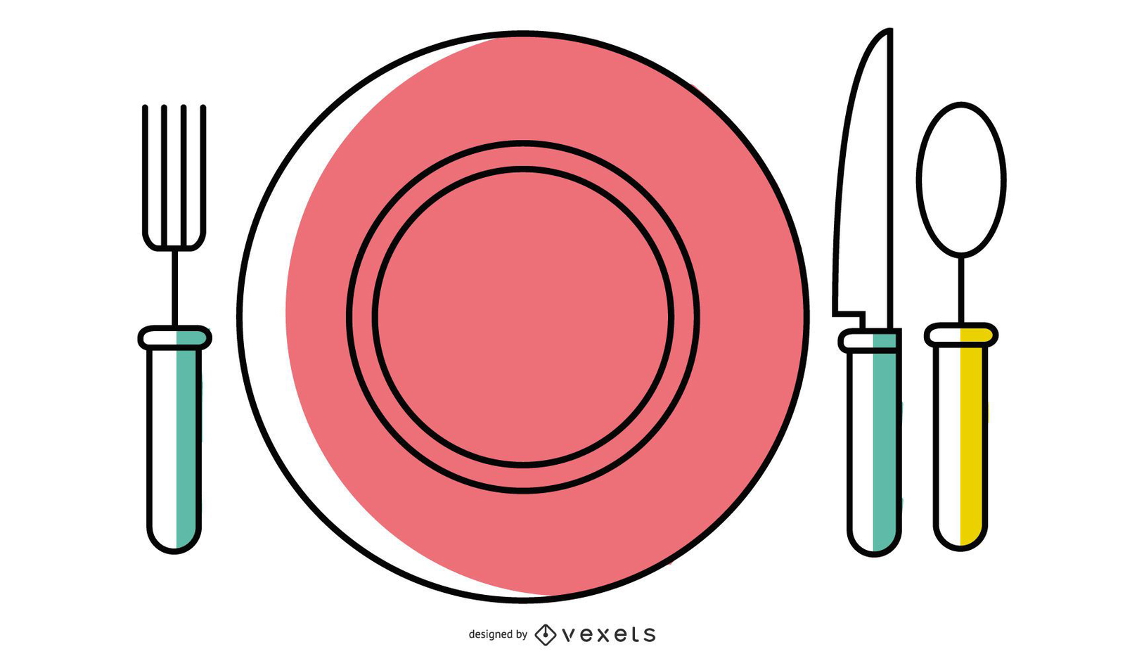Western Tableware Vector Vector Download