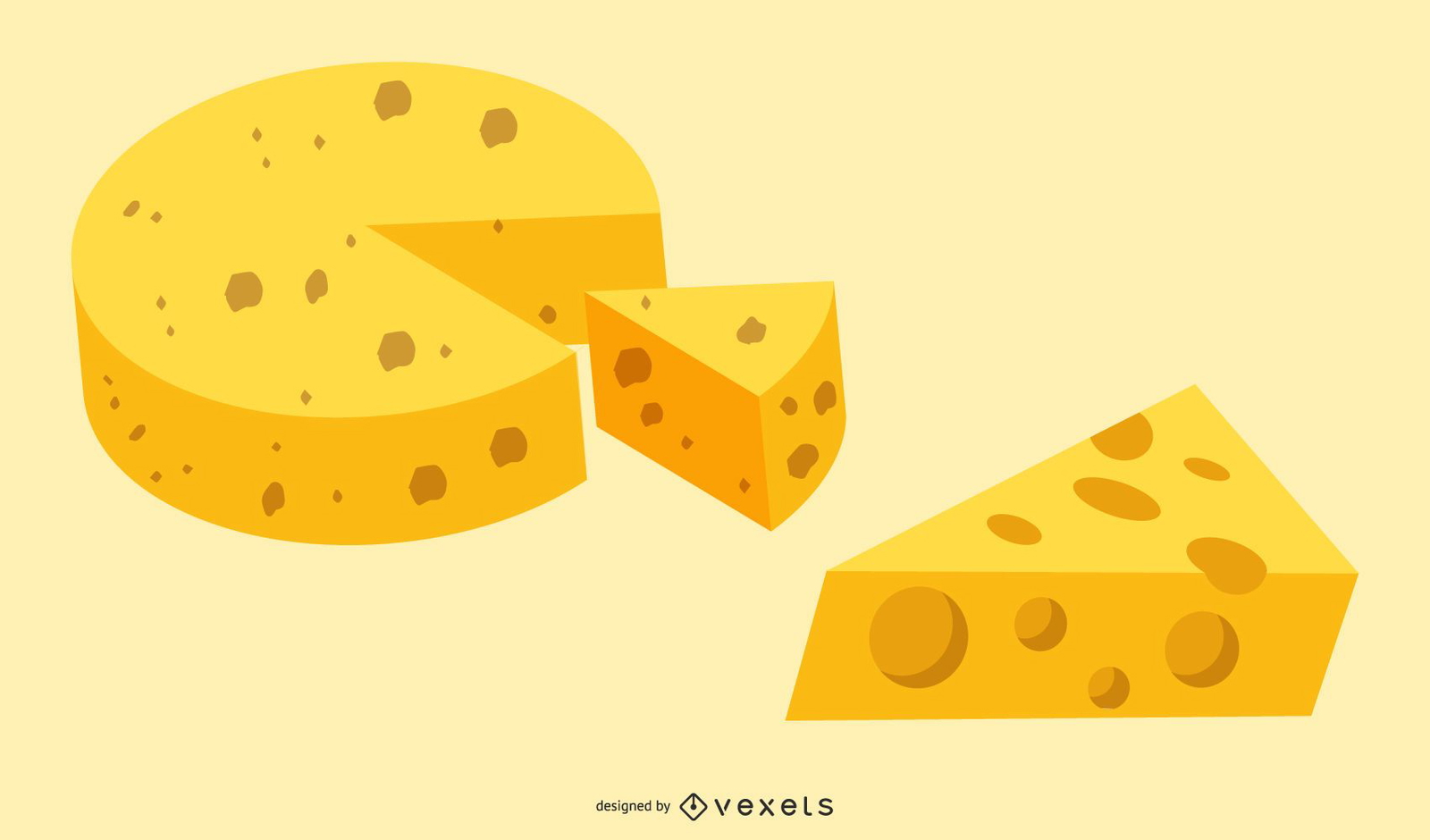 Vector Cheese Collection Vector Download