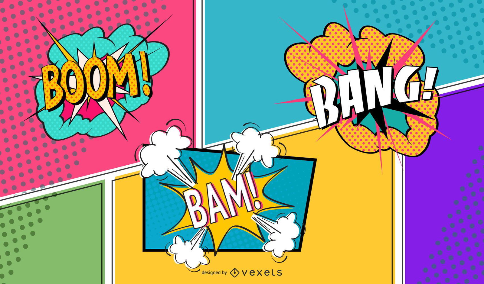 Comics Word Vector 3 Vector Download
