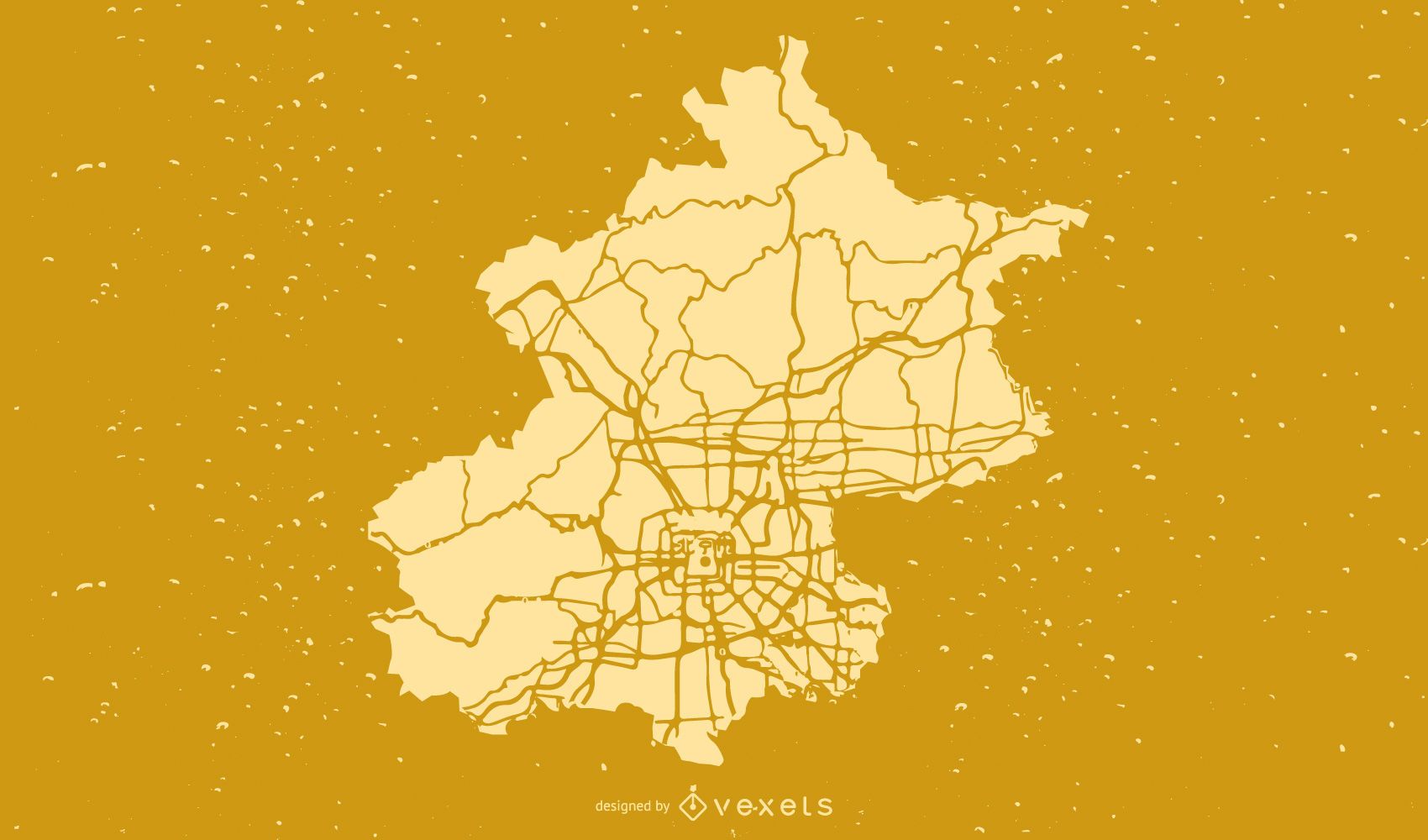 Beijing City Map Vector Vector Download