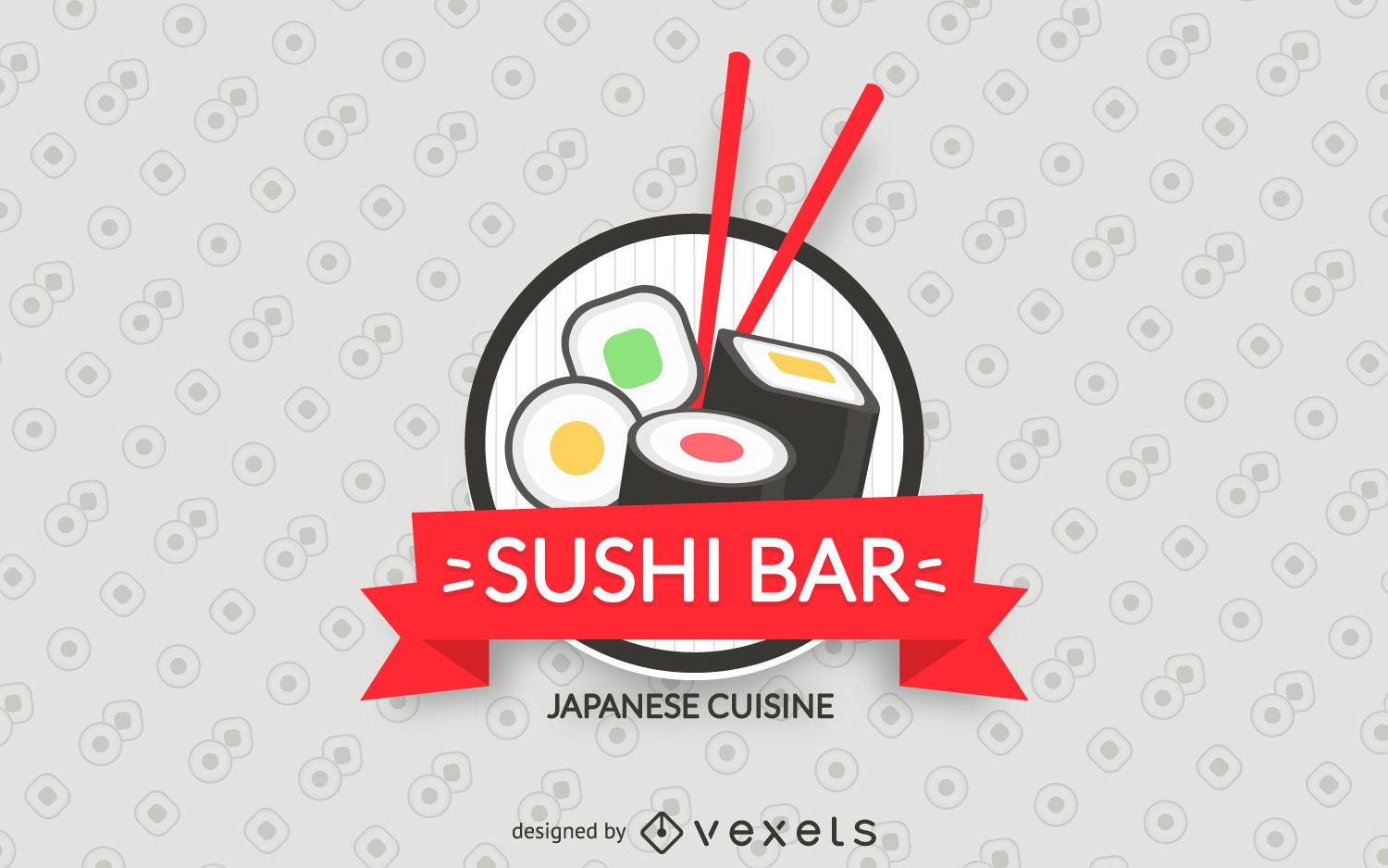 Sushi Bar Label Vector Download