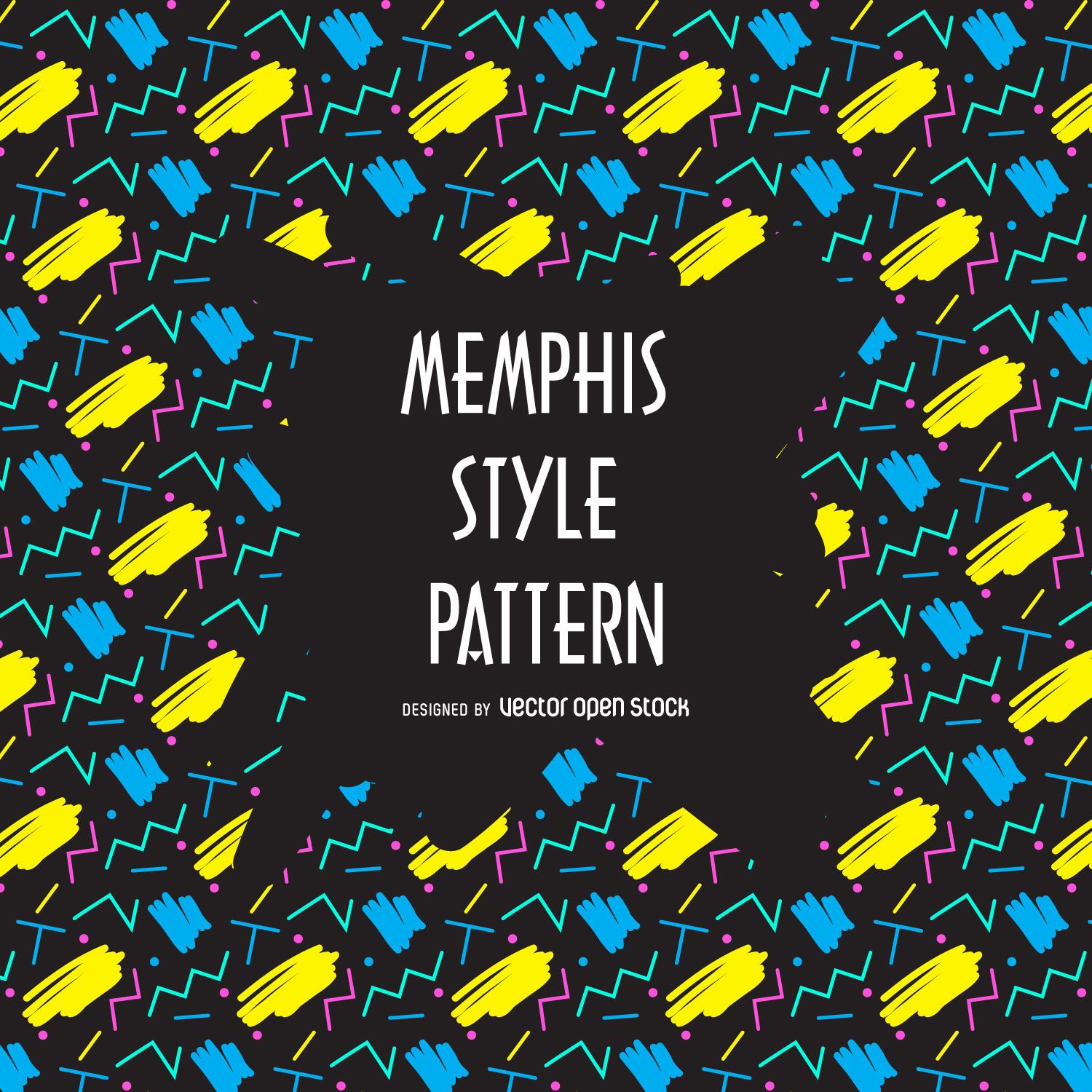 Memphis 90s Pattern Vector Download