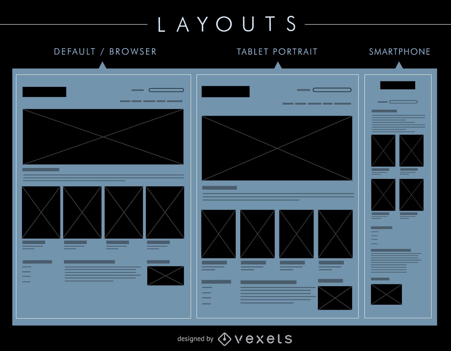 UI Layouts Set Vector Download