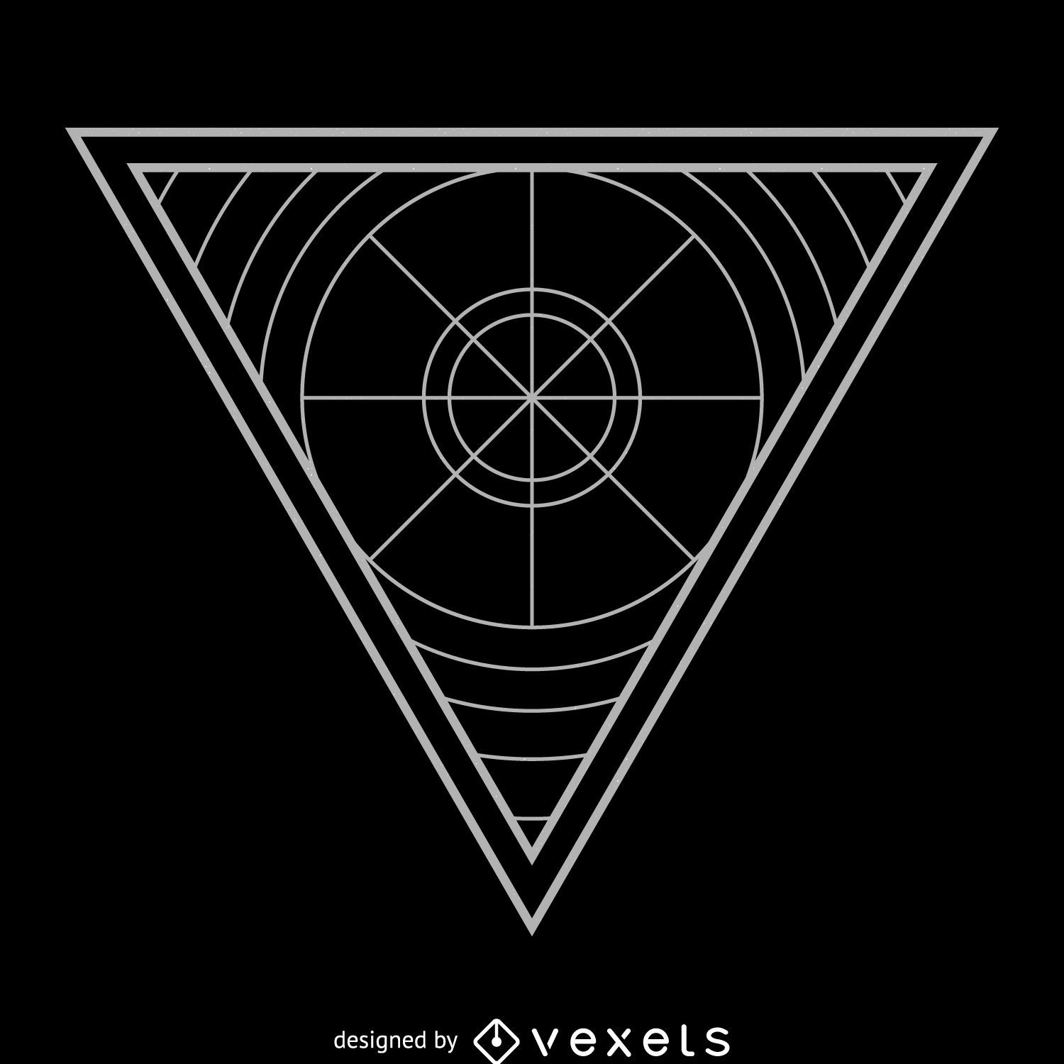 Abstract Triangle Sacred Geometry Vector Download