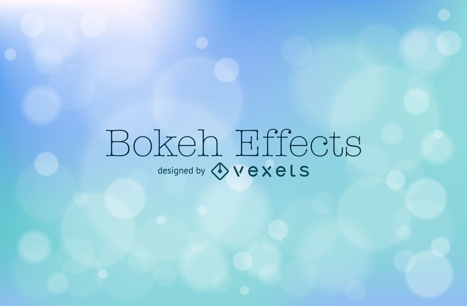 Soft Blue Bokeh Background Design Vector Download