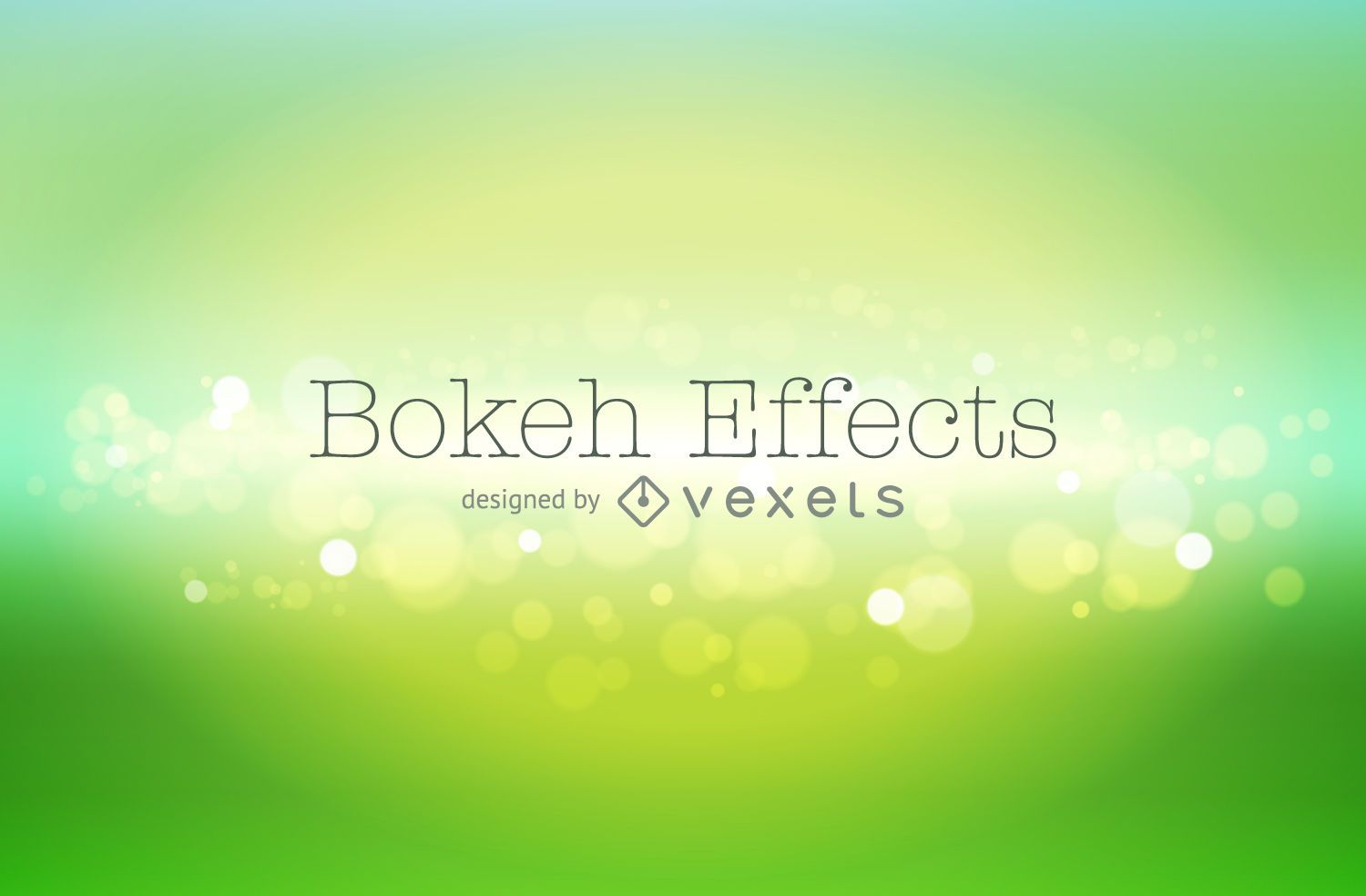 Green Gradient Bokeh Background Vector Download
