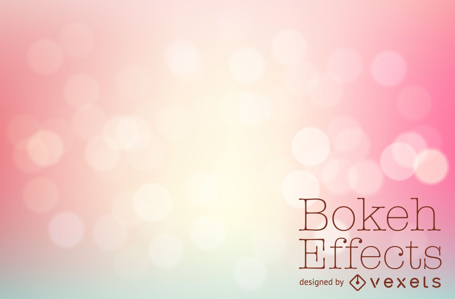 Pastel Pink Bokeh Background Vector Download