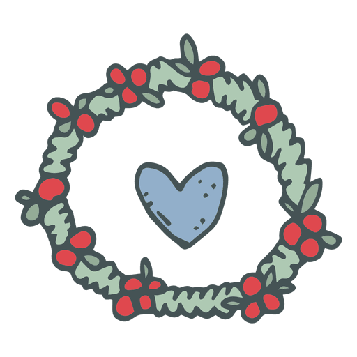 Heart Clip Art Christmas Wreath Watercolor Christmas Wreath On White