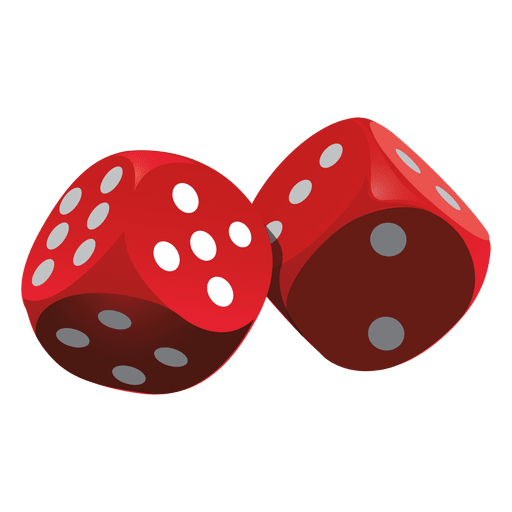 Red Dice Icons Psd