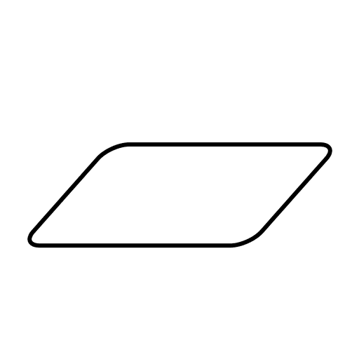 Parallelogram Shape Geometric Parallelogram Shape On A Transparent