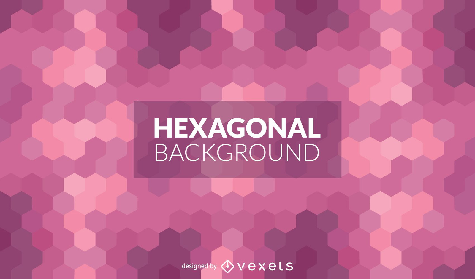 Pink Hexagonal Background Vector Download