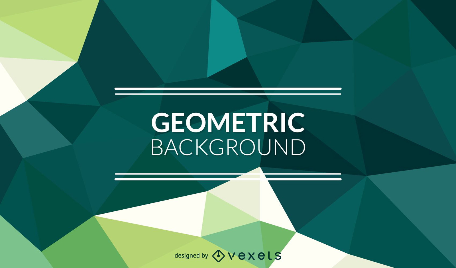 Green Polygonal Background Vector Download