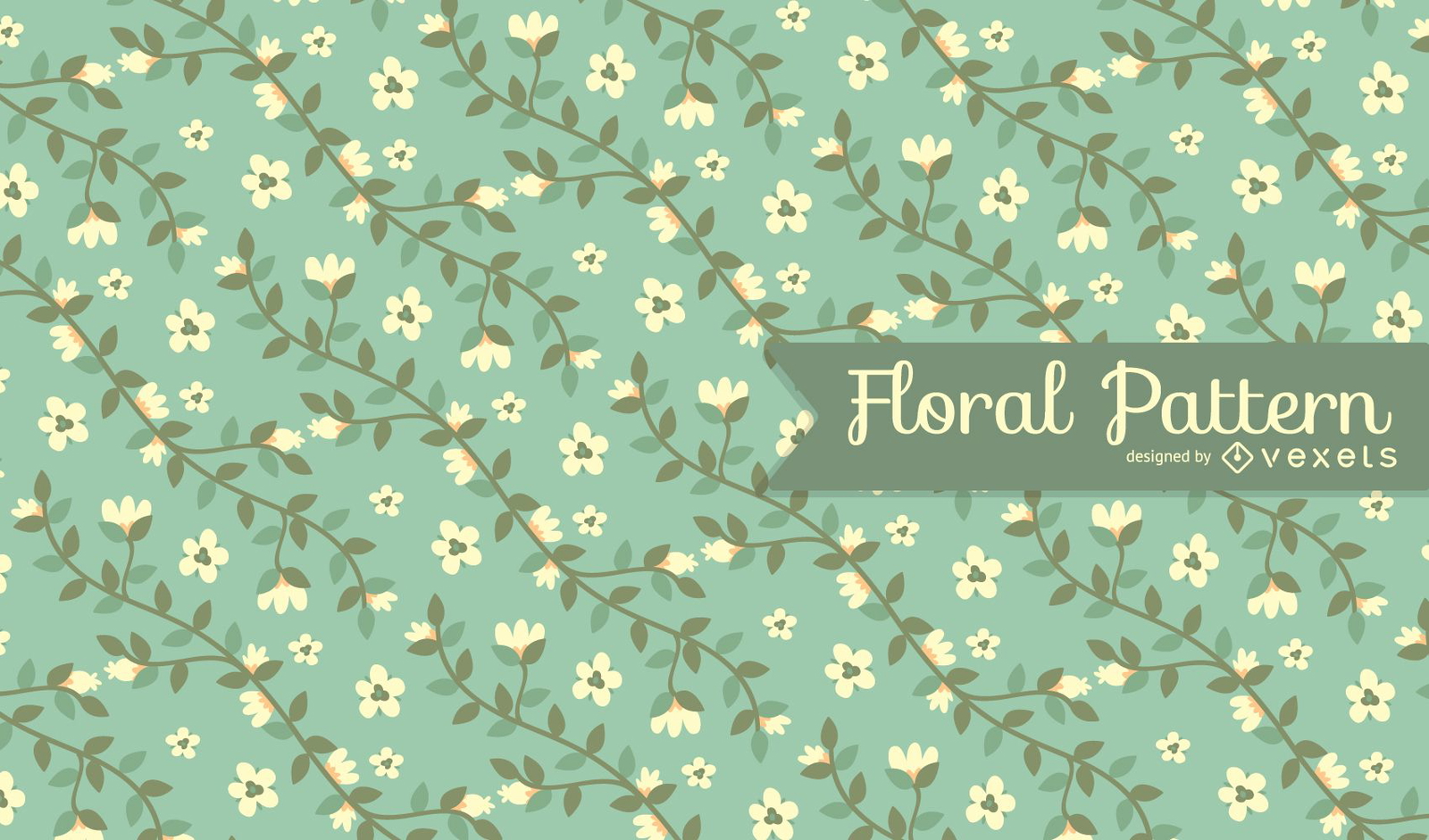 Spring Flowers Pattern Vector Download