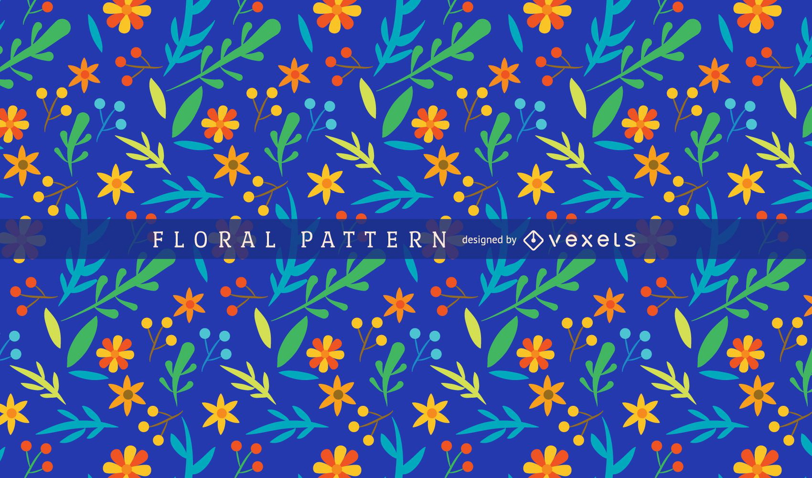 Bright And Colorful Floral Pattern Vector Download