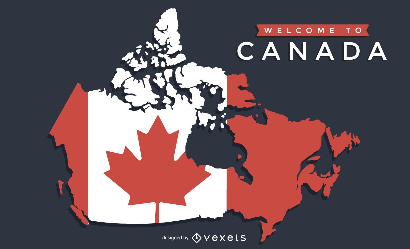Esquema De La Bandera Canadiense