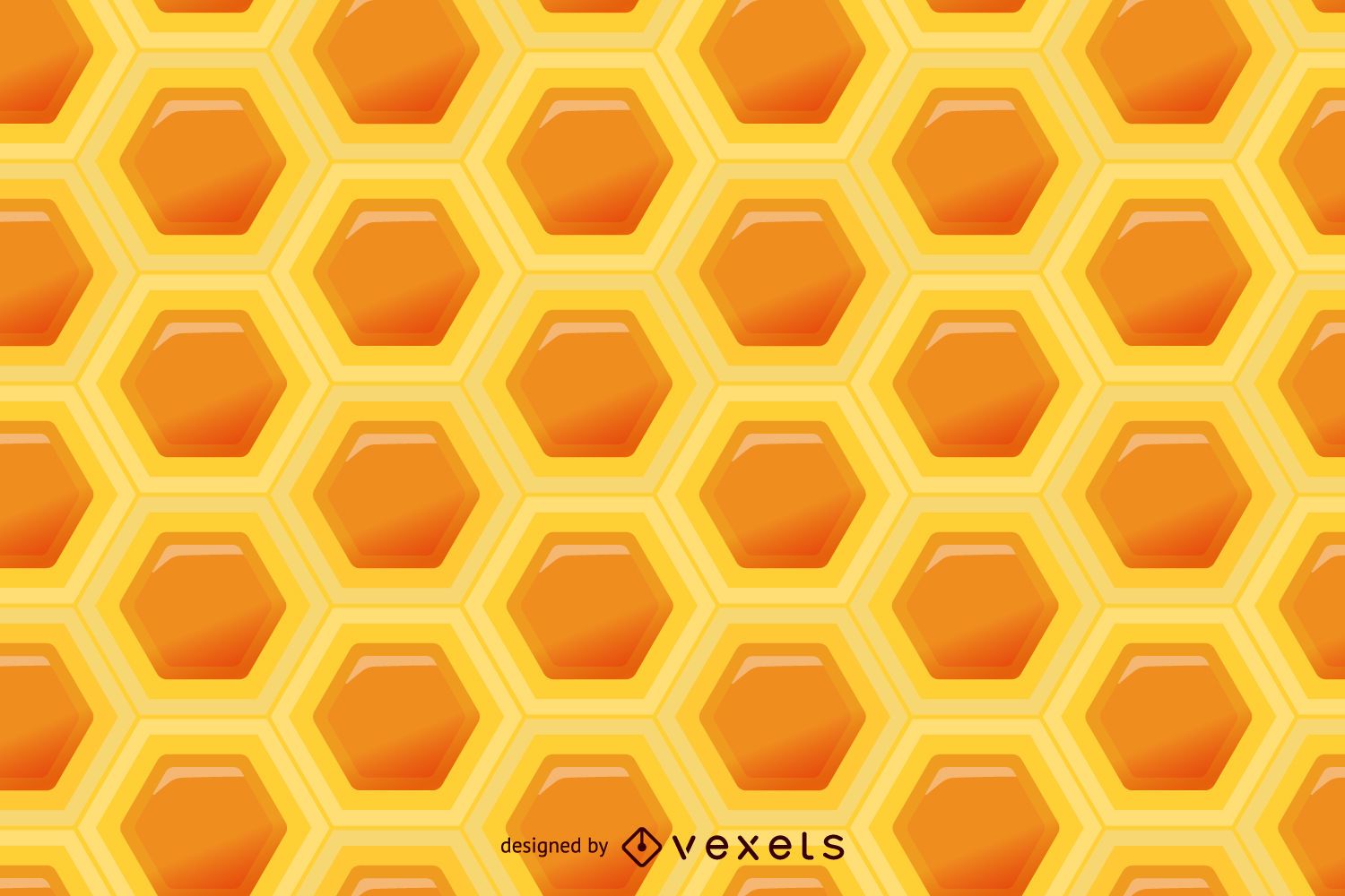 Seamless Honeycomb Pattern Vector Download