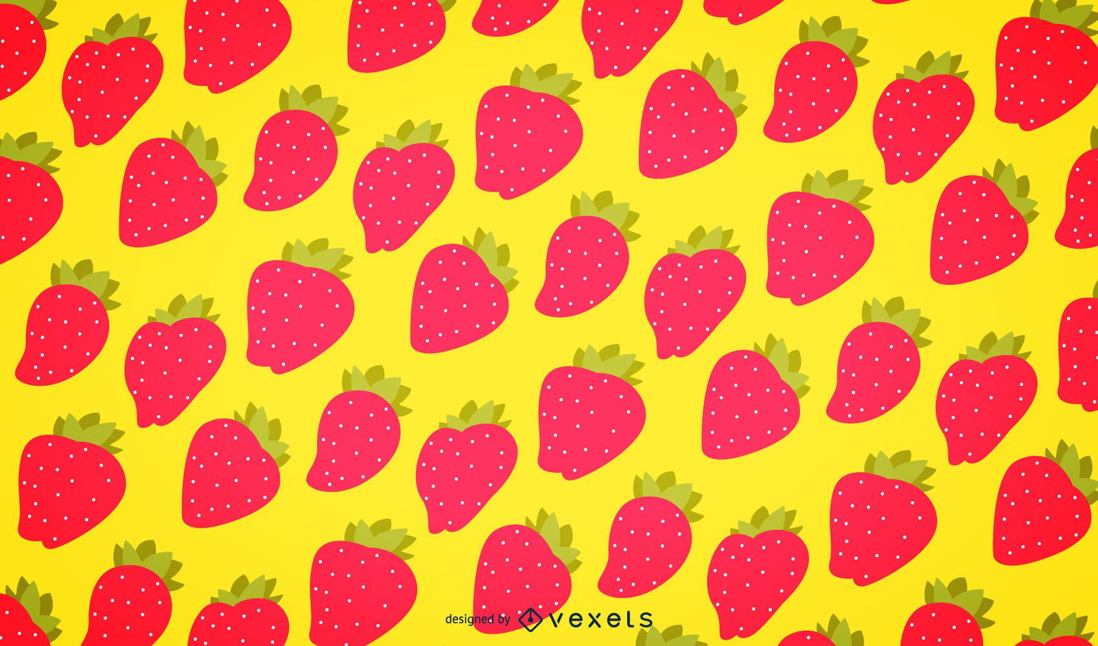 Seamless Strawberry Pattern Background Vector Download