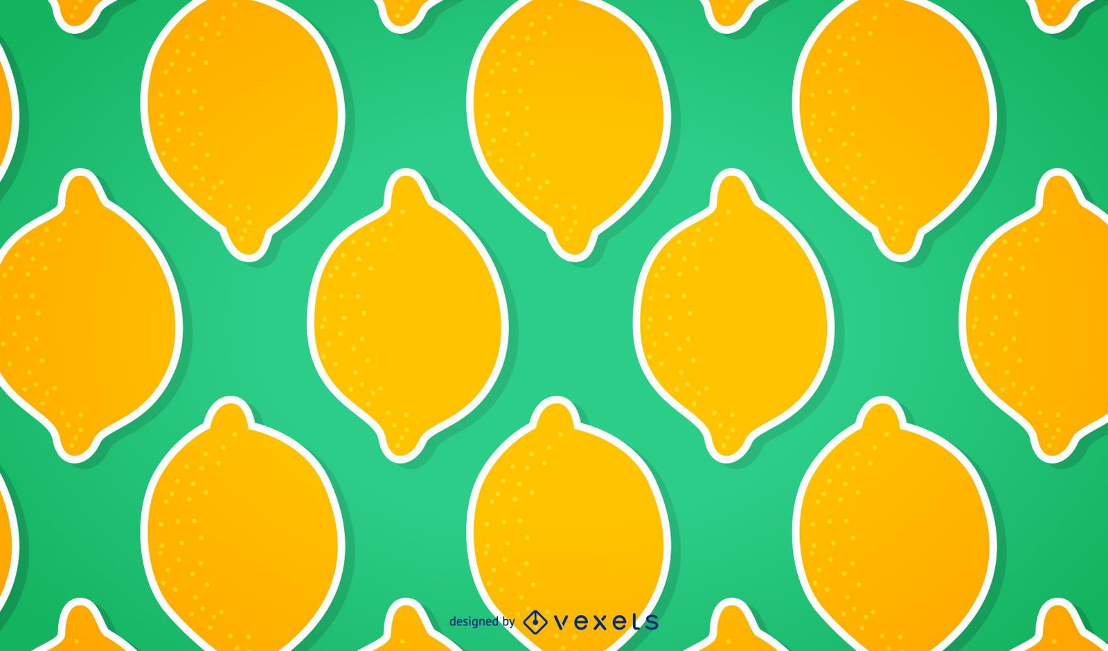 Seamless Lemon Pattern Vector Download