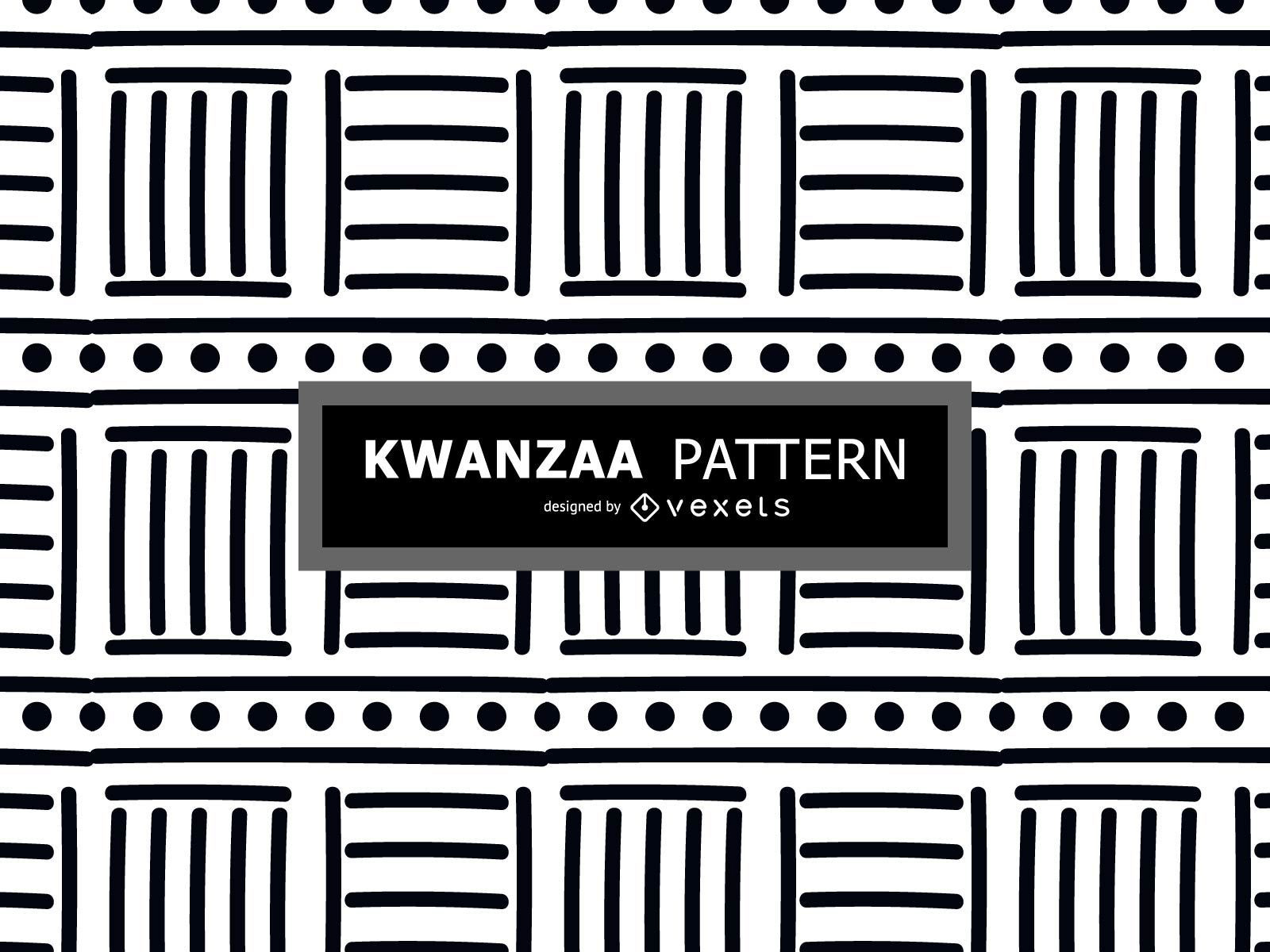 Black And White Kwanzaa Pattern Vector Download