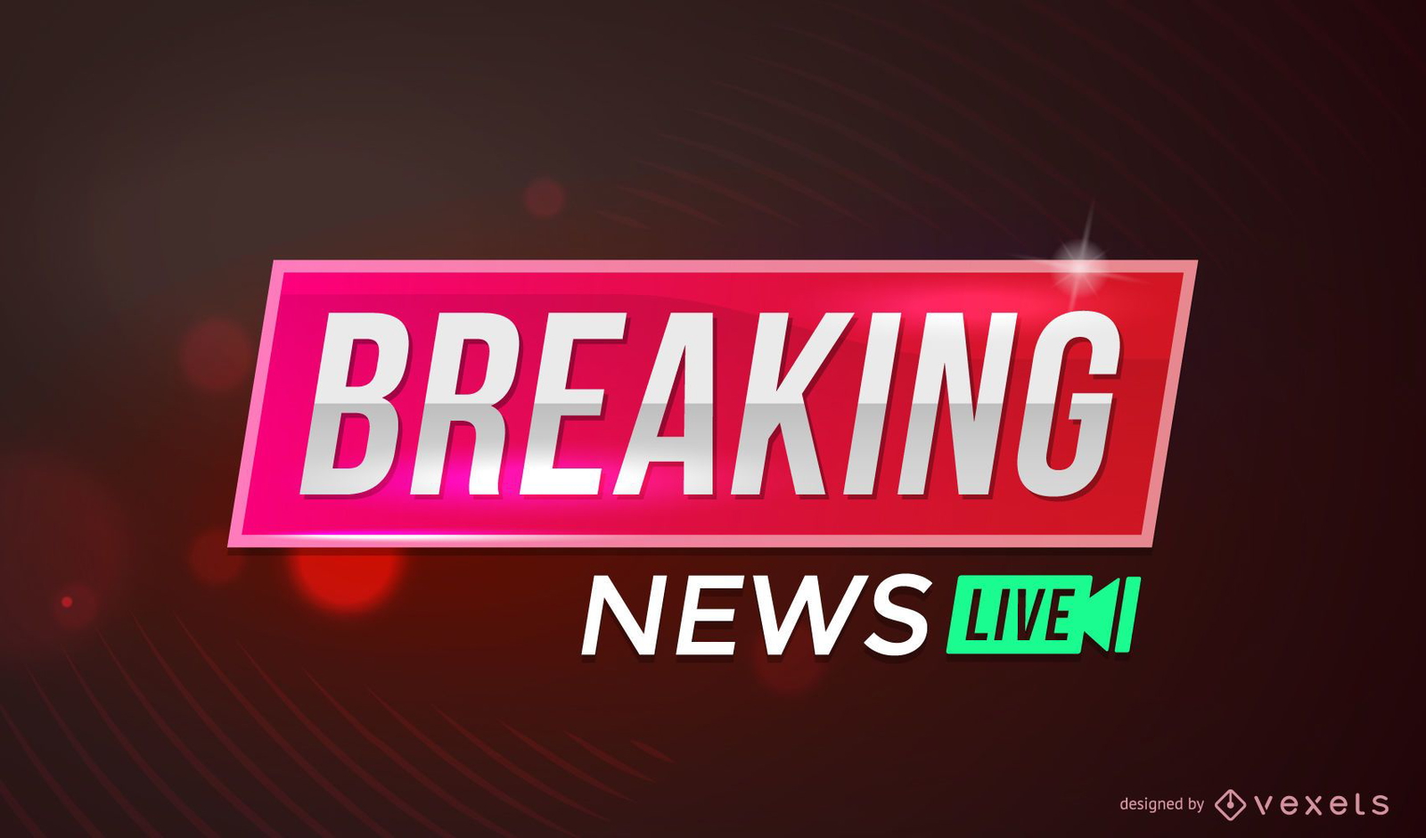 Breaking News Header Label Vector Download