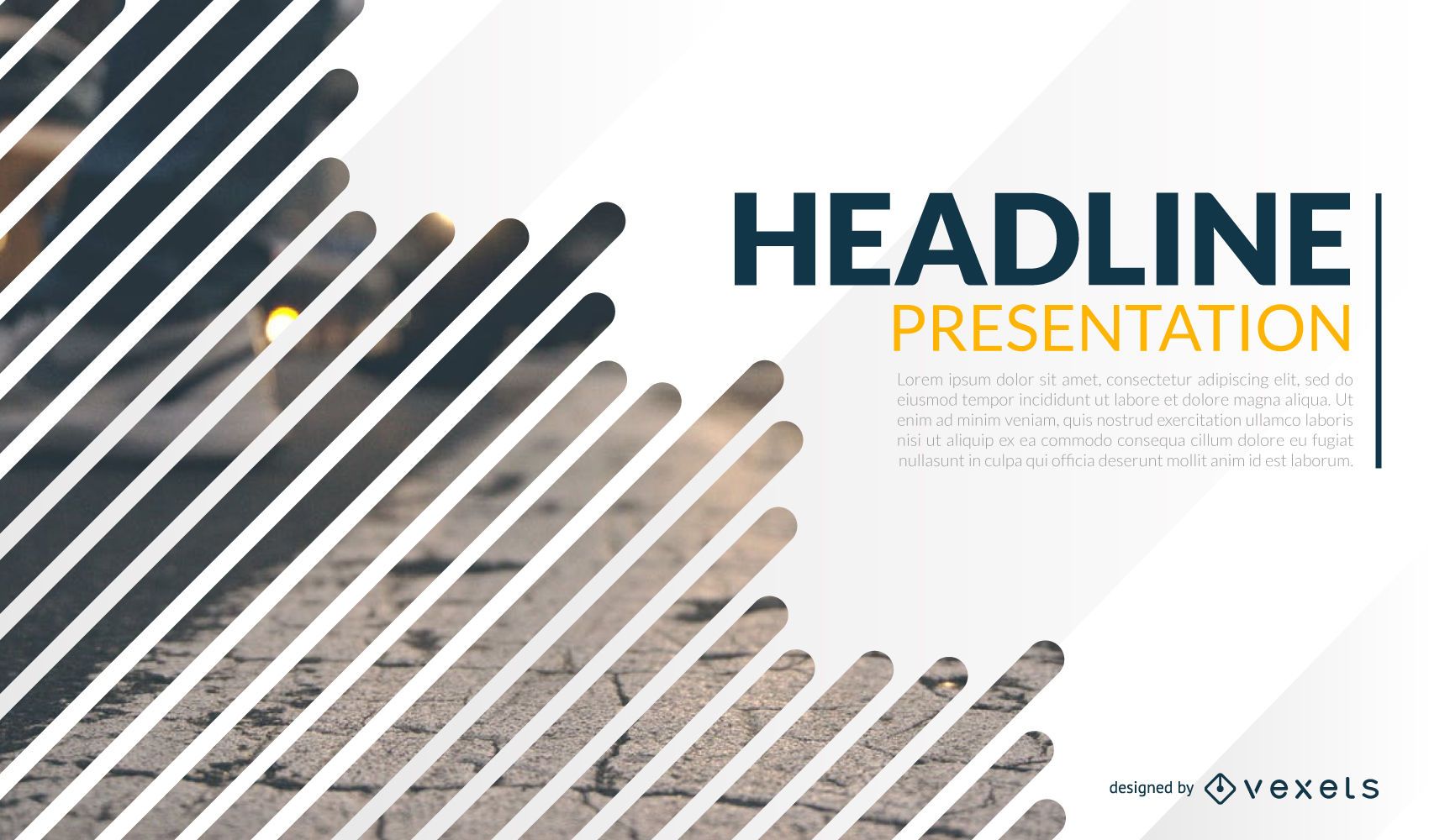 Template For A Presentation Deck Vector Download