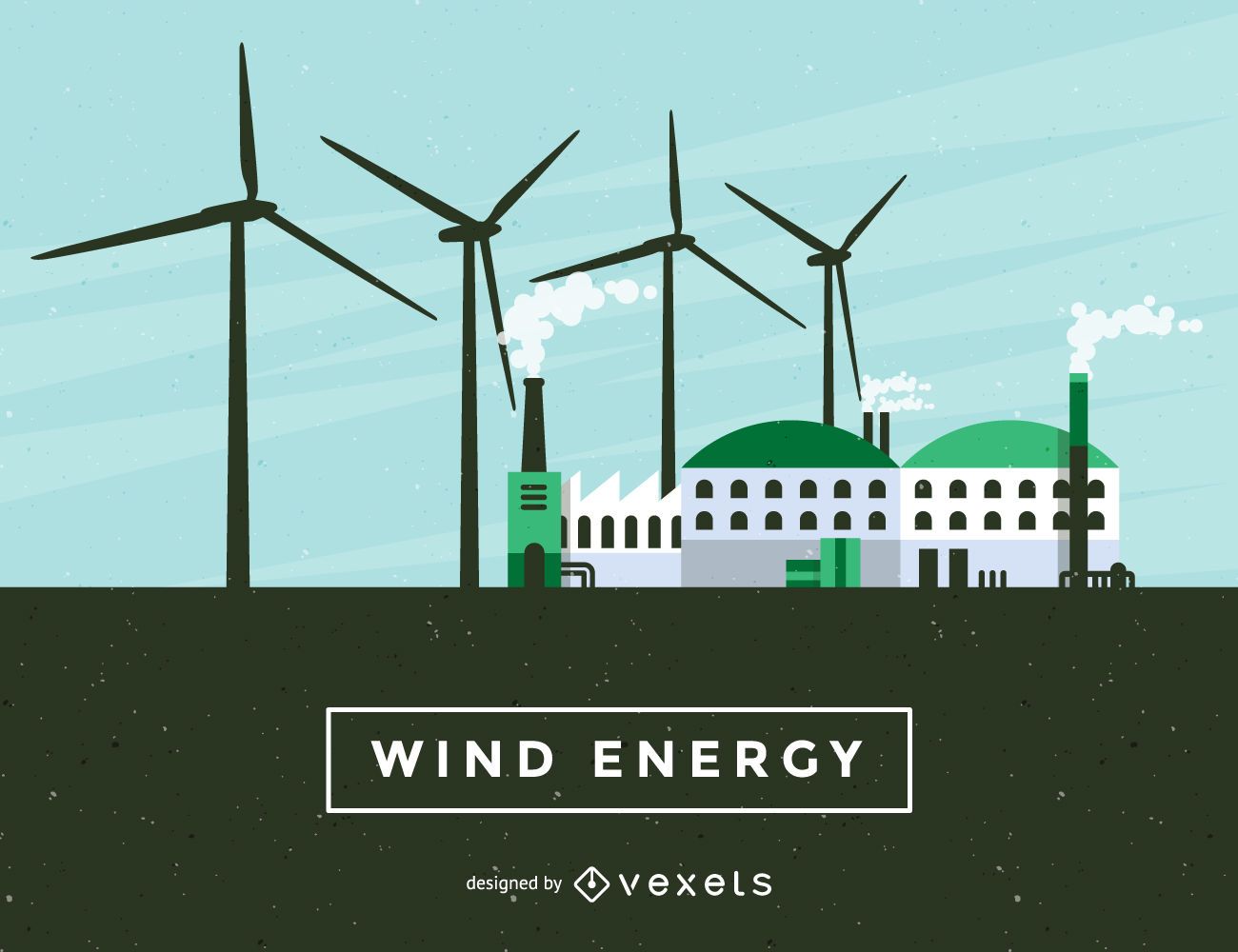 Wind Energy Illustration Vector Download