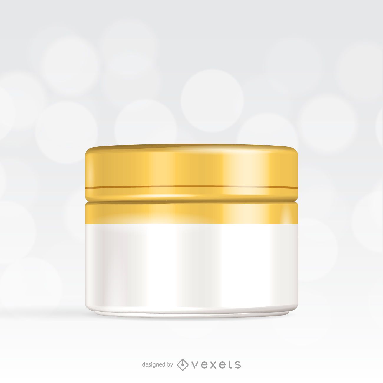 Cream Packaging Template Mockup Vector Download