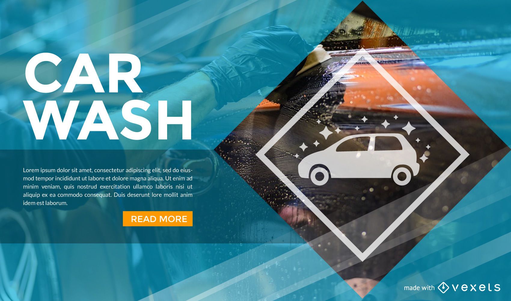 Car Wash Ad Maker Vector Download