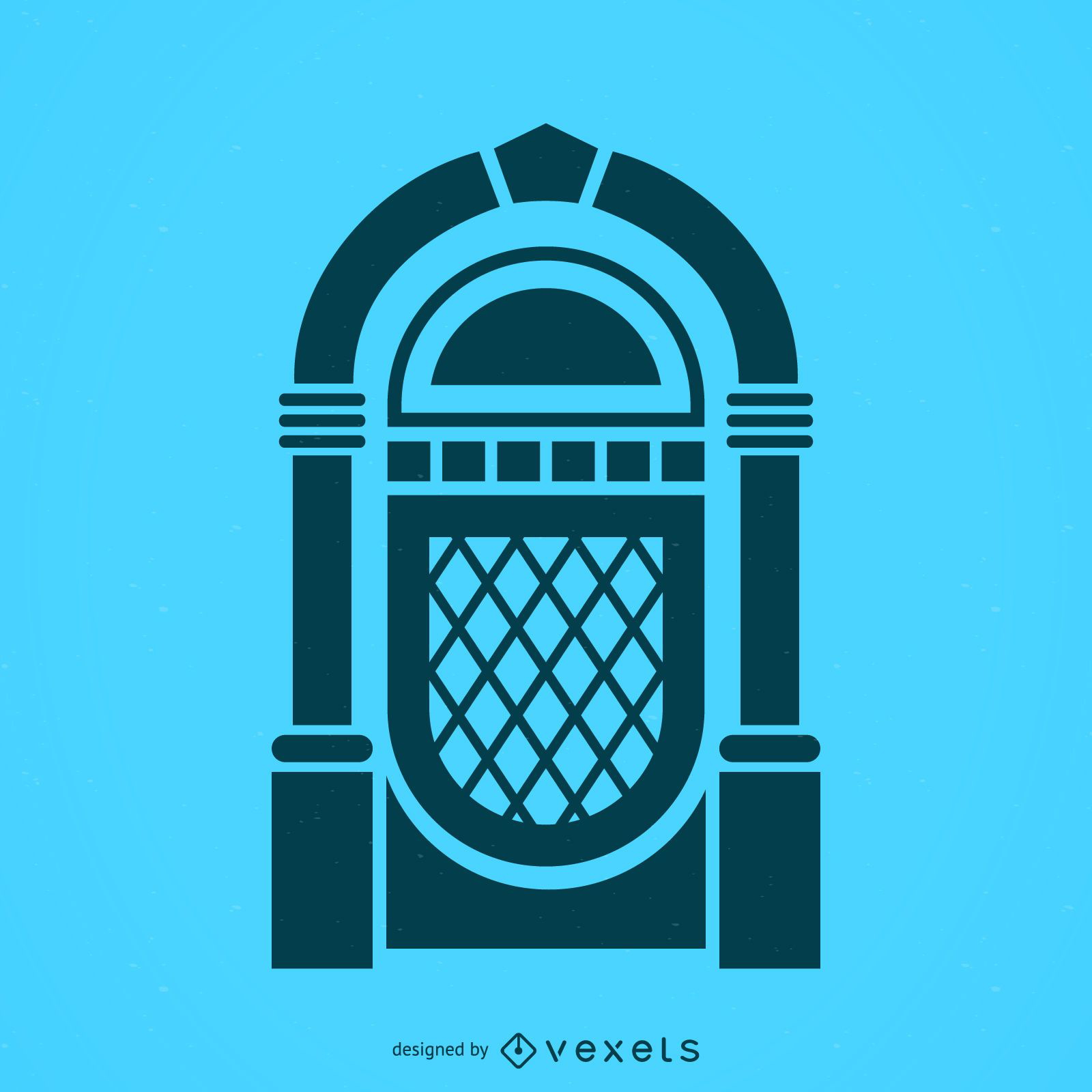 Musical Jukebox Silhouette Icon Vector Download
