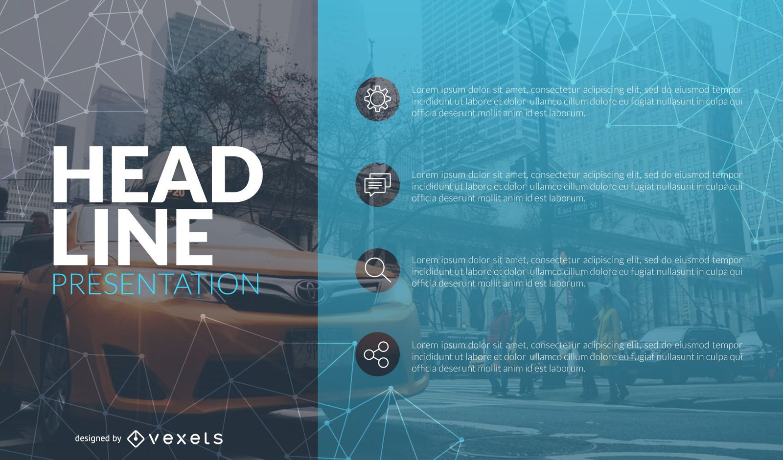 Presentation Info Slide Template Vector Download