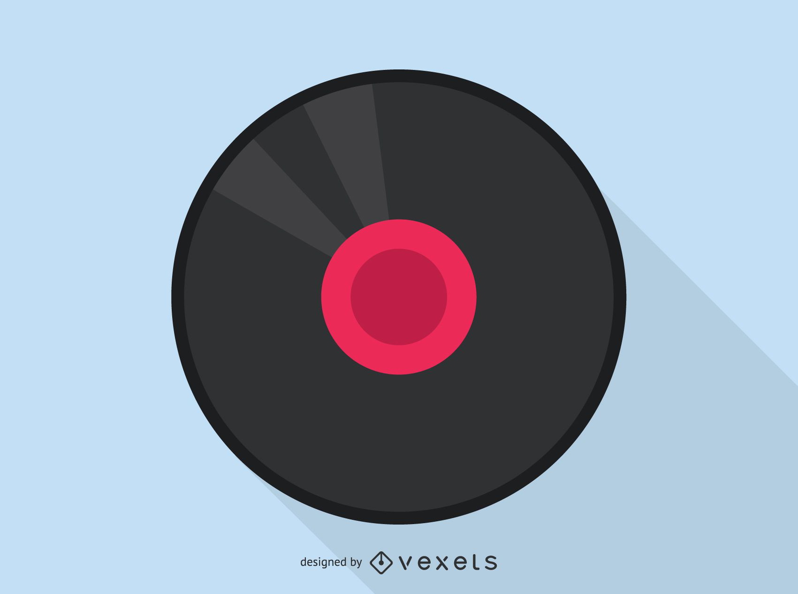 Vinyl Record Audio Icon Vector Download