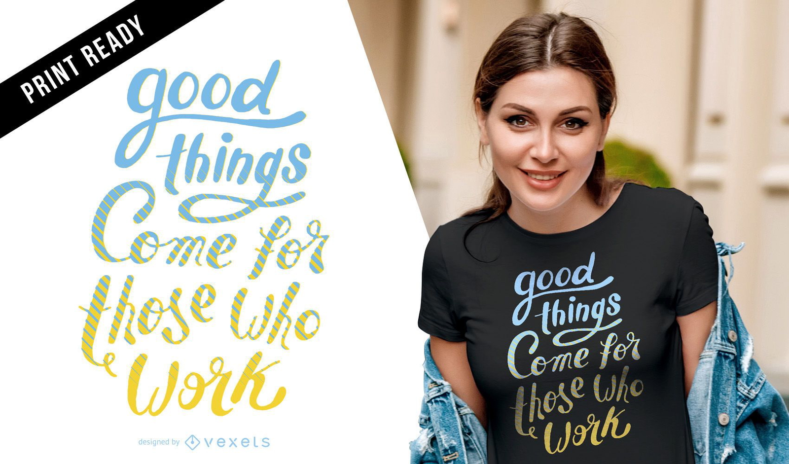 Good Things T-shirt Design Vector Download