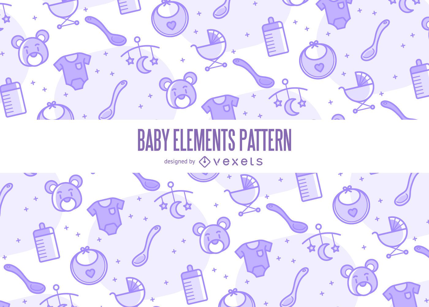 Baby Elements Pattern Vector Download