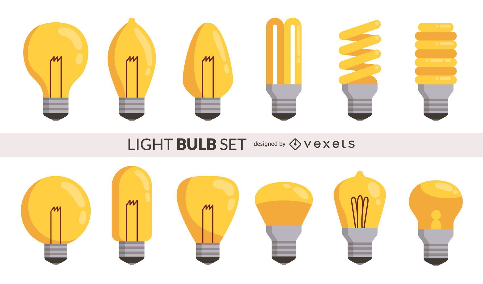 Fluorescent Light Bulb Vector