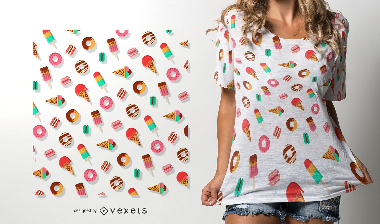 Sugar Candy Pattern Vector Download