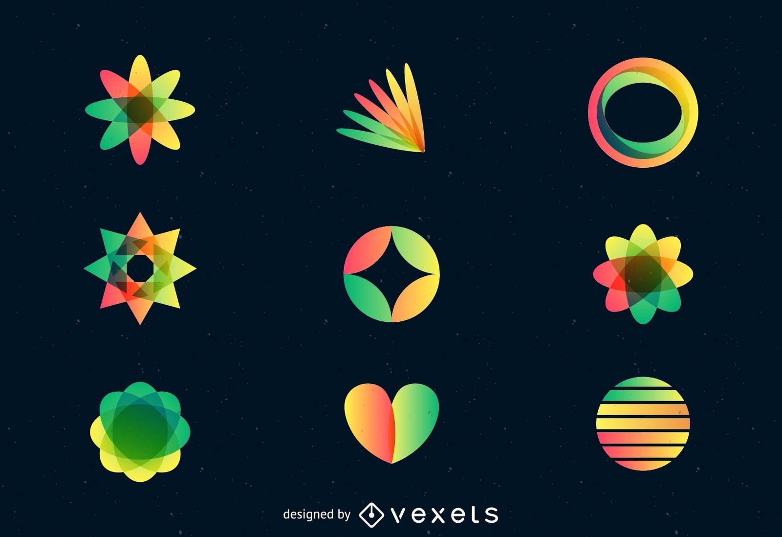 Colorful Logo Set Vector Download