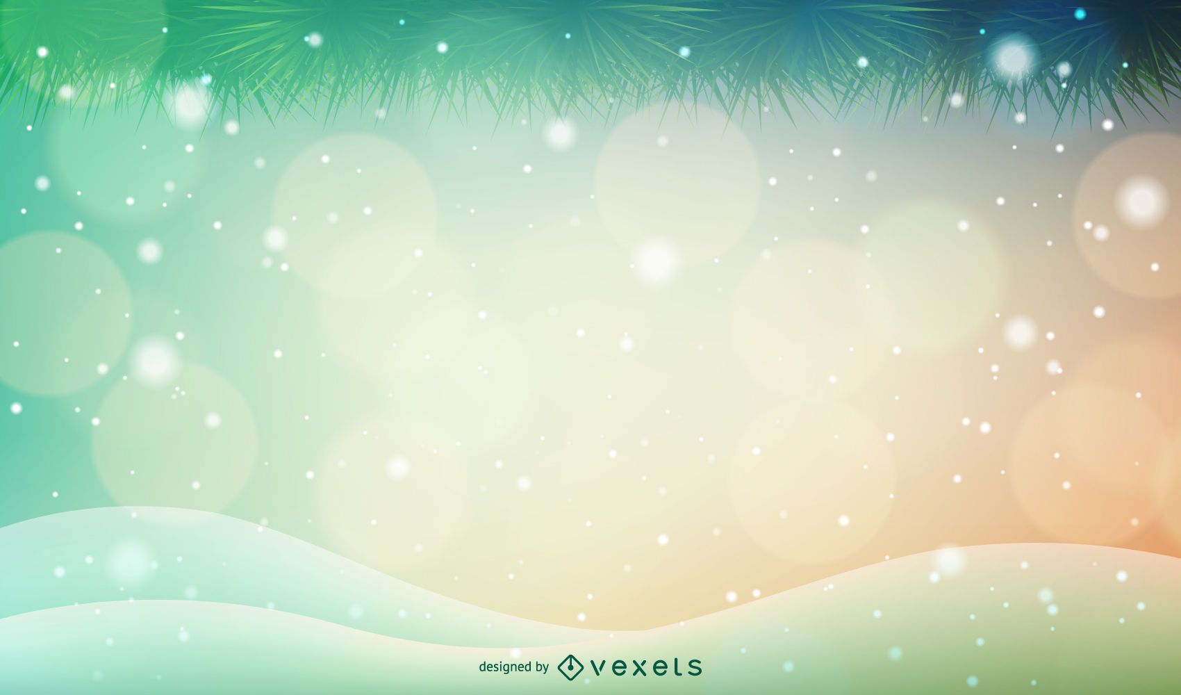 Christmas Magic Bokeh Background Vector Download