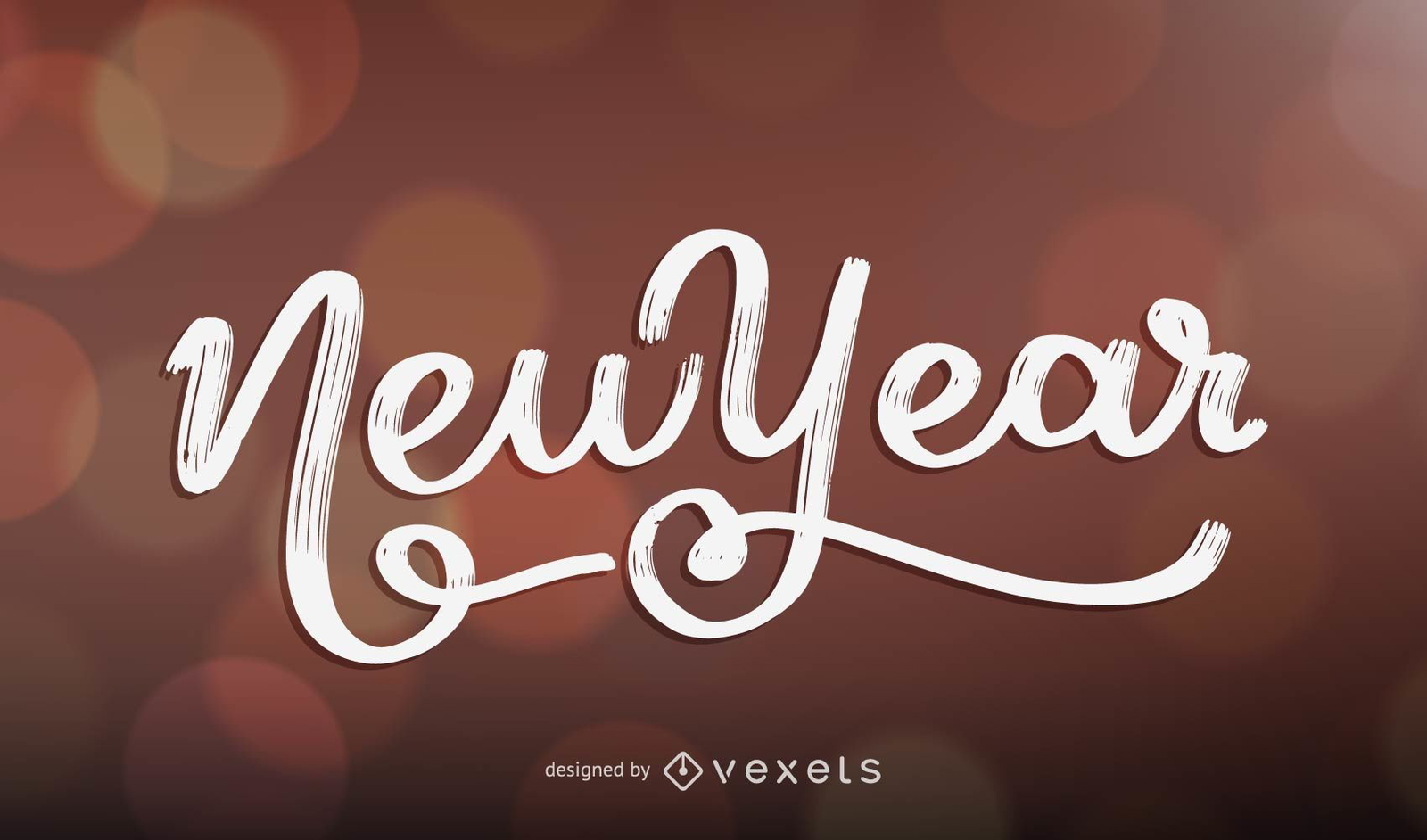 New Year Lettering Design Vector Download