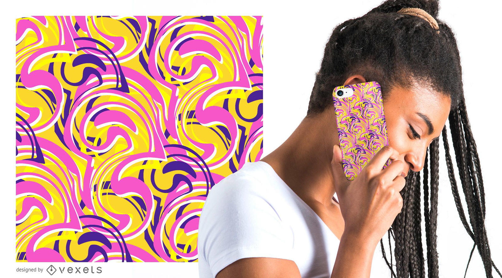 Psychedelic Pattern Design Vector Download